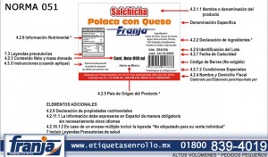 Norma 051 (NOM-051-SCFI/SSA1-2010)